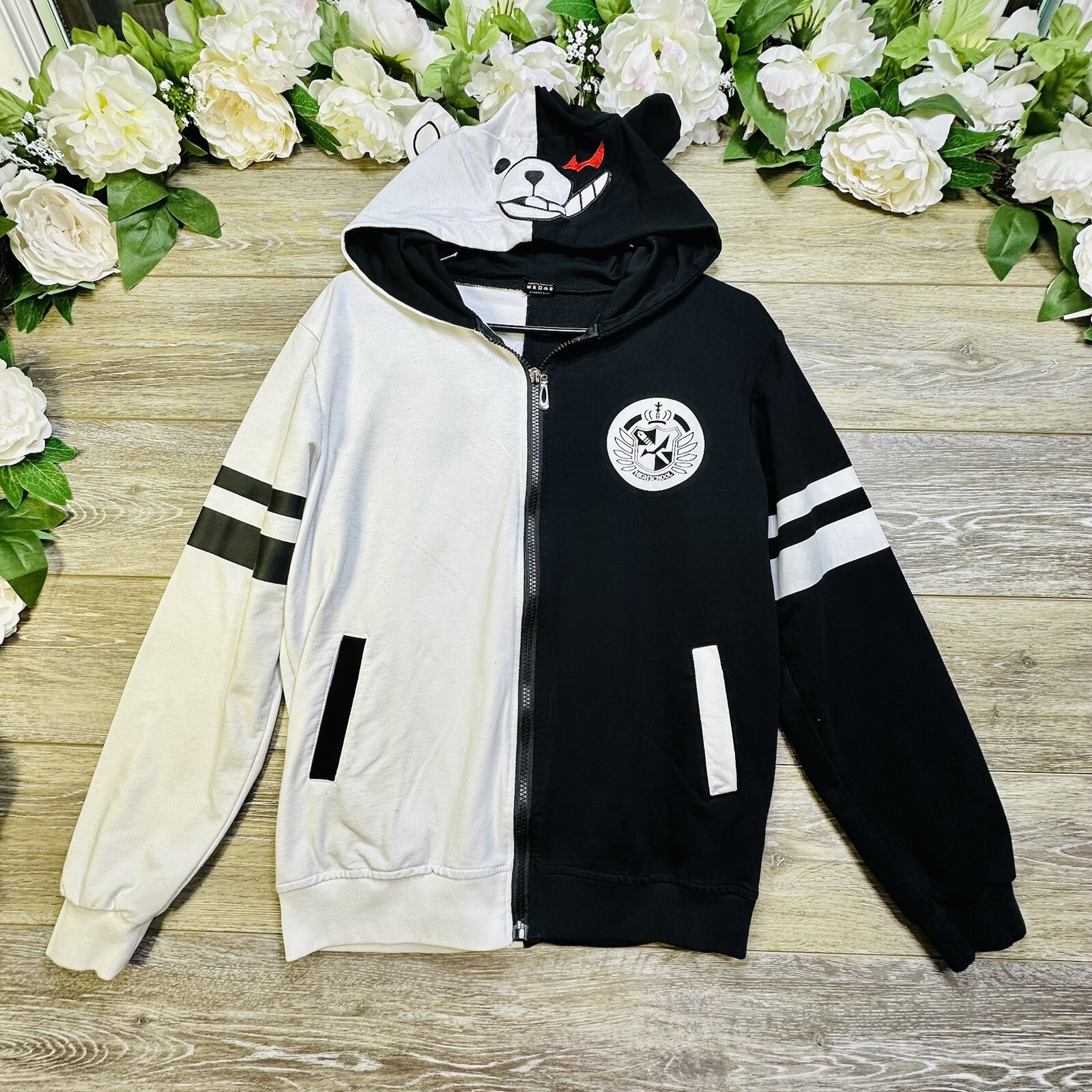 Danganronpa Monokuma Black White Bear Cosplay Jacket … - Gem