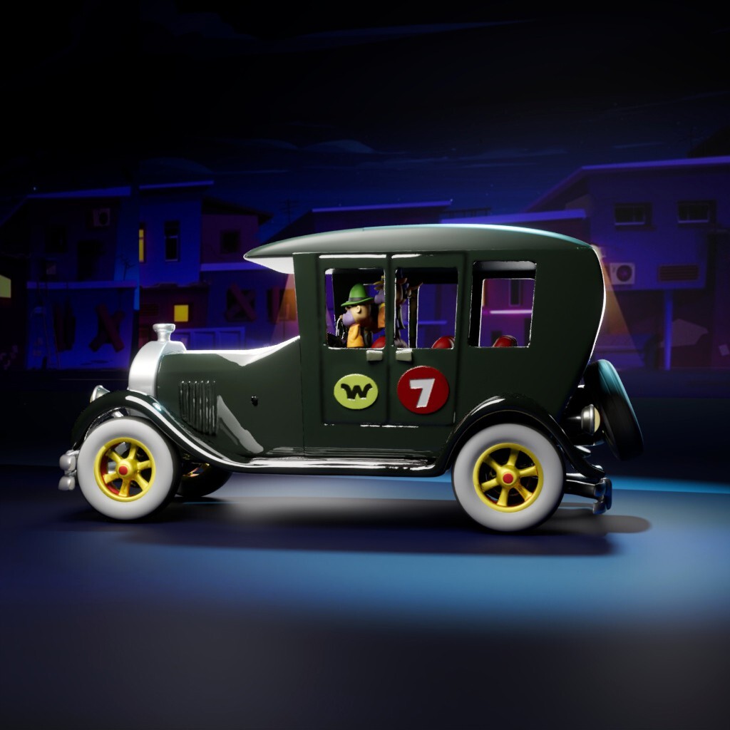 UNPAINTED Wacky Races Bulletproof Bomb 3D Printed Model Kit UW | eBay
