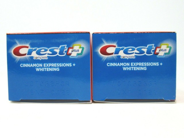 5x Crest Plus Complete Cinnamon Expressions Whitening Fluoride ...