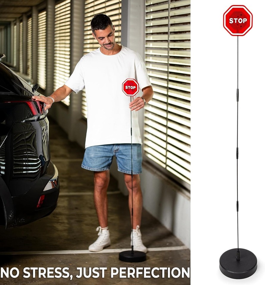 Zone Tech LED Flashing Stop Sign Parking Assistant for Garage ...