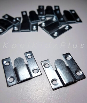 6 PIECES 3 PAIRS FLUSH MOUNTS 35 X 35MM FRAME HEADBOARD INTERLOCKING ...