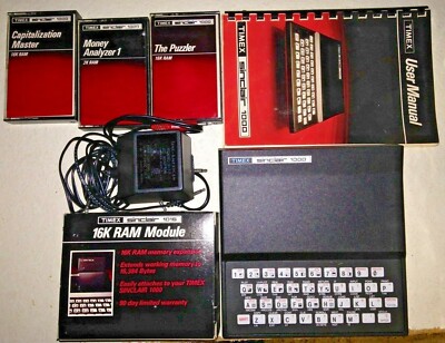 VINTAGE RARE TIMEX SINCLAIR 1000 Personal Computer with 16K RAM Module ...