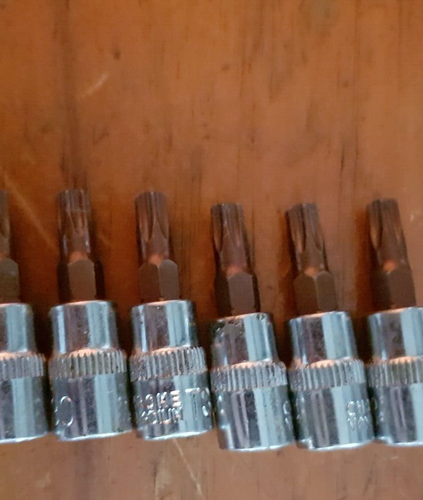 50X 1/4" drive Torque Socket bit Set Torx T30 CRV-MO | eBay