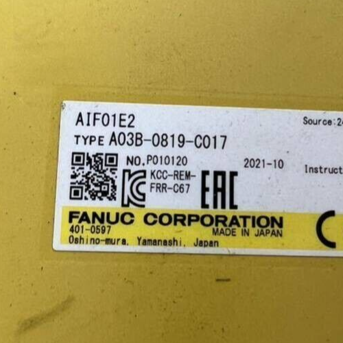 FANUC A03B-0819-C017 AIF01E2 PLC Module Removed From The Working ...
