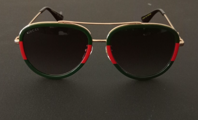 New Gucci GG0062S Women Sunglasses Aviator Metal Frame Gray Lens | eBay