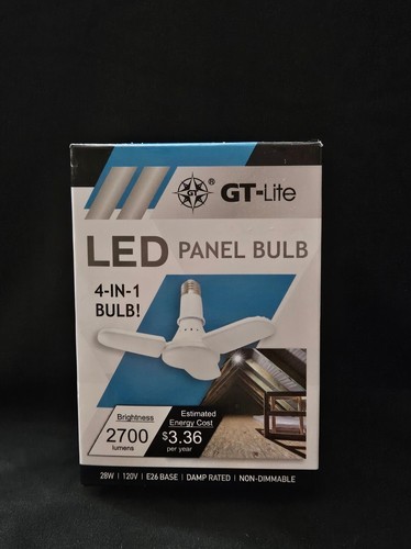 GT-Lite 3 Panel Daylight 2700 Lumen 4-in-1 LED Light Bulb E26 for sale ...