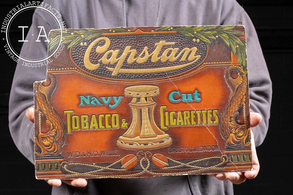 Antique Capstan Tobacco Cardstock Advertising Sign | eBay