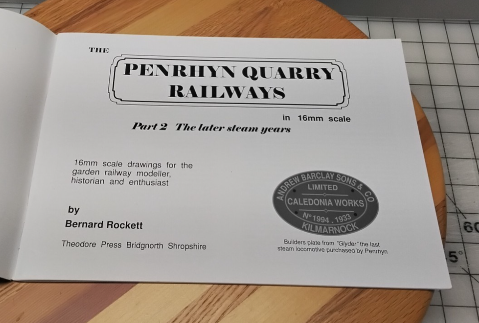 Penrhyn Quarry Railways Part 2 later steam years 16mm drawings RF1a ...