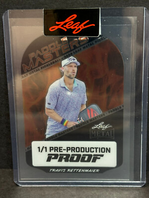2024 Leaf Metal Masters Pre-Production Proof TRAVIS RETTENMAIER ...