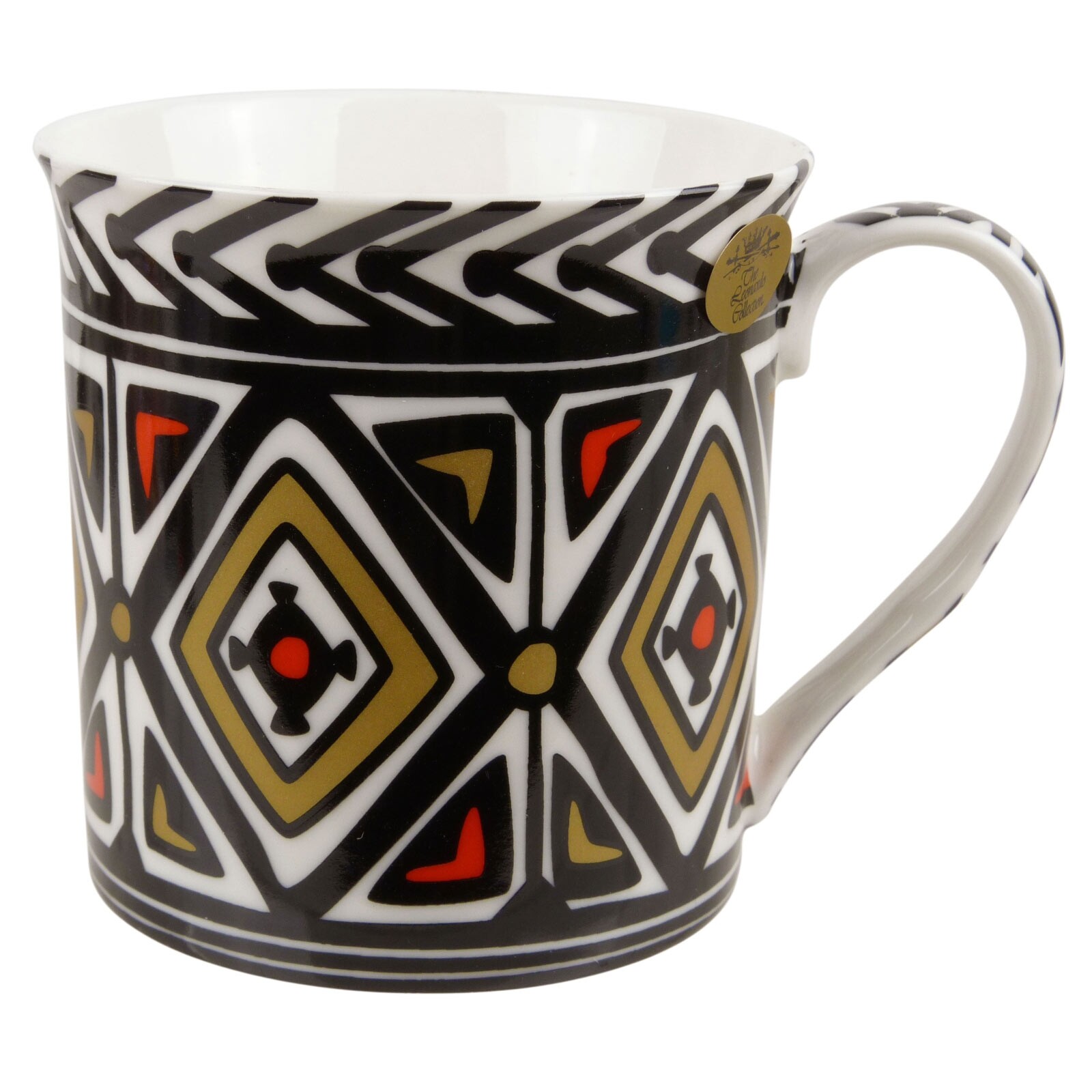 Gift Box Set of 4 China Mugs/Cups Tribal Design by The Leonardo ...