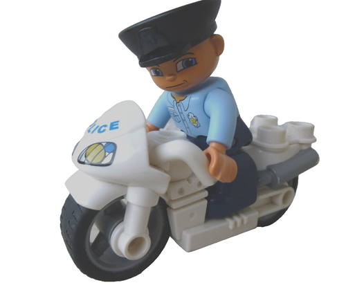 1 x LEGO® Duplo Motorrad Police und Polizist gebraucht.Neues Model ...