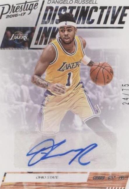 2016-17 Panini Prestige - Distinctive Ink Signatures D'Angelo Russell ...