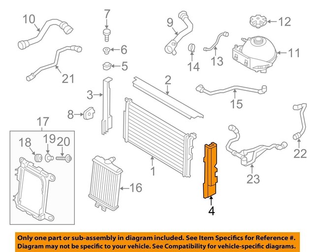 Genuine OEM BMW 17117600536 Part Module Mount Left for sale online | eBay