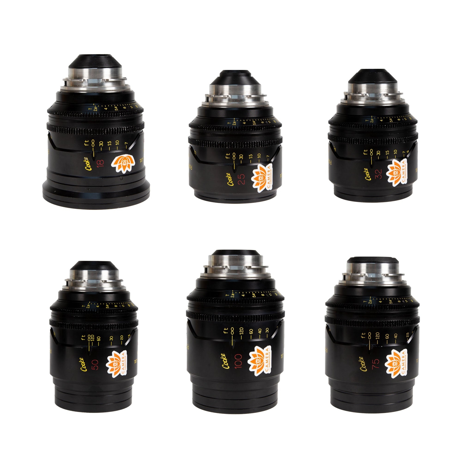 Cooke Mini S4/I T2.8 - PL Cine Prime Lens Set: 18, 25, 32, 50, 75, 100 ...