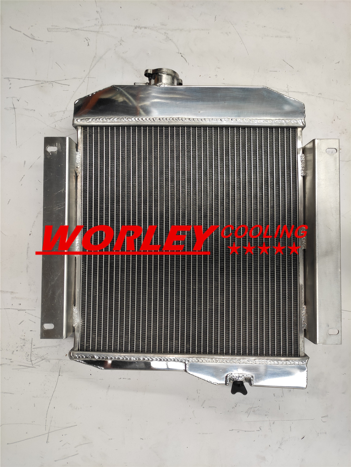 VIC-4ROW Aluminum radiator FOR Jeep CJ5 CJ6 DJ5 DJ6 2.2 4 cyl 134 ...