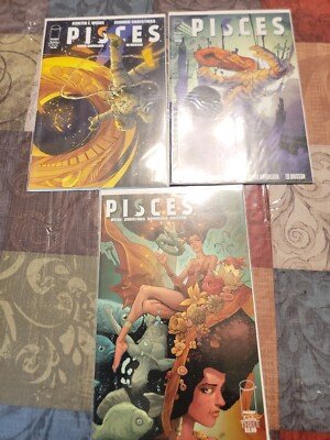 Pisces #1-3 VF/NM complete series - sci-fi psychological horror ...