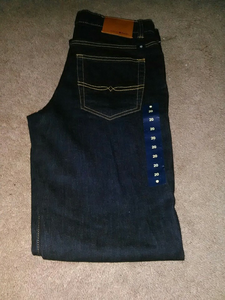 Boy's Lucky Brand Blue Jeans Size 20 Authentic Skinny * Brand New w ...