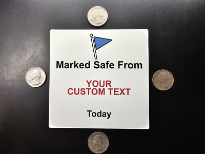 MARKED SAFE FROM MEME (4.5" X 4.5" Laptop Sticker) | eBay