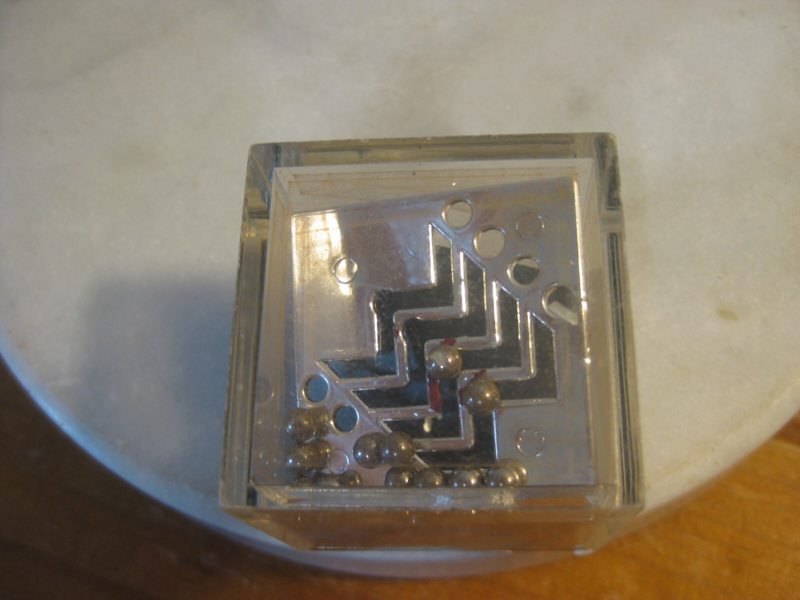 Vintage 12 Ball Cube Dexterity Game / Puzzle (1980s) | eBay Australia