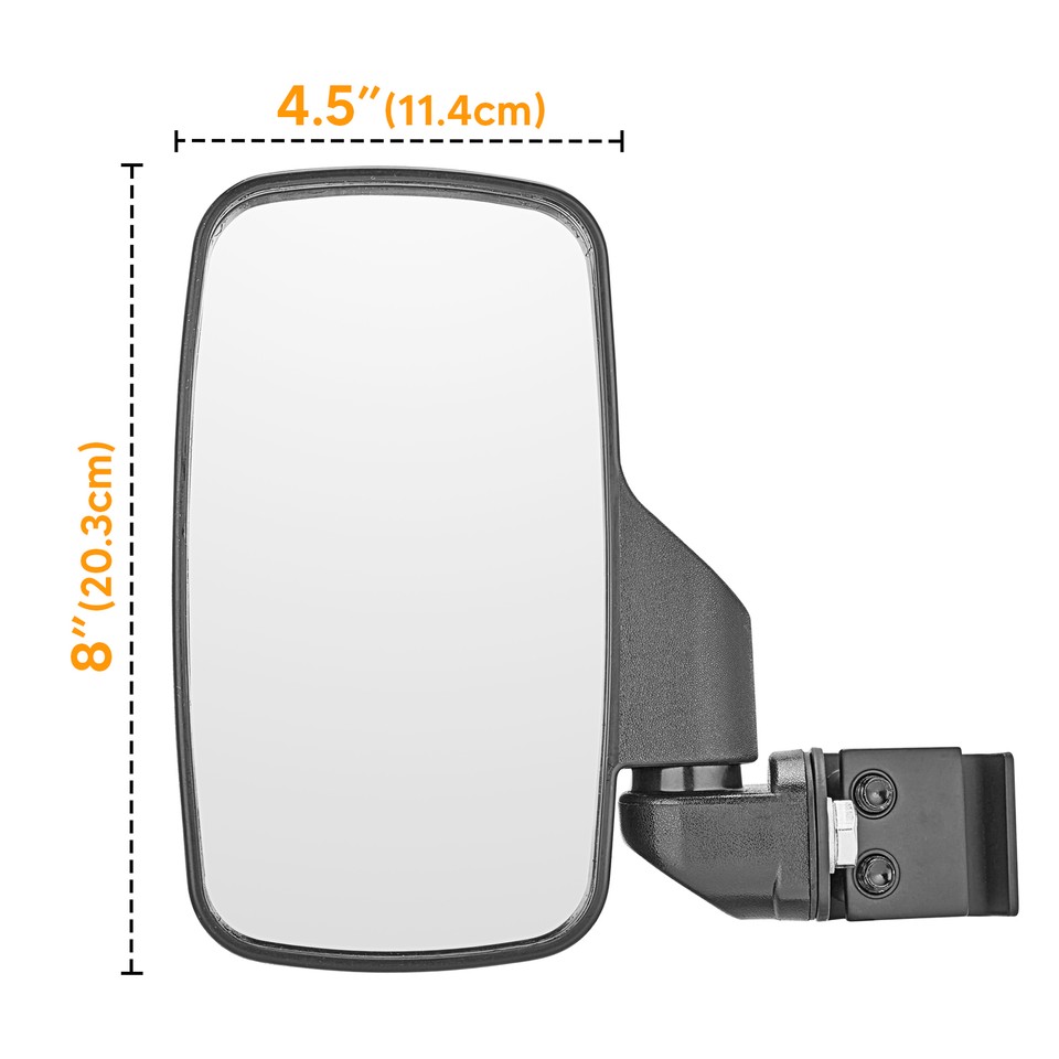 2x Side Folding Rear View Mirrors For Can-Am Defender HD8 HD10 HD5 Max ...