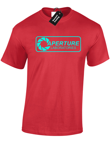 APERTURE LABORATORIES MENS T-SHIRT GAMING GAMER PORTAL FAN GIFT TOP ...