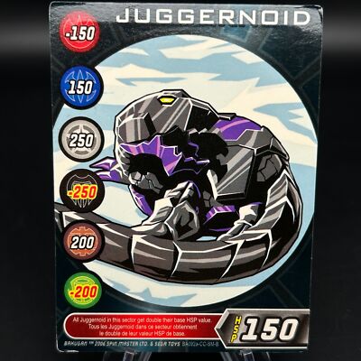Bakugan JUGGERNOID - HSP 150 - Metal Character Gate Card 2006 BA092a-CC ...