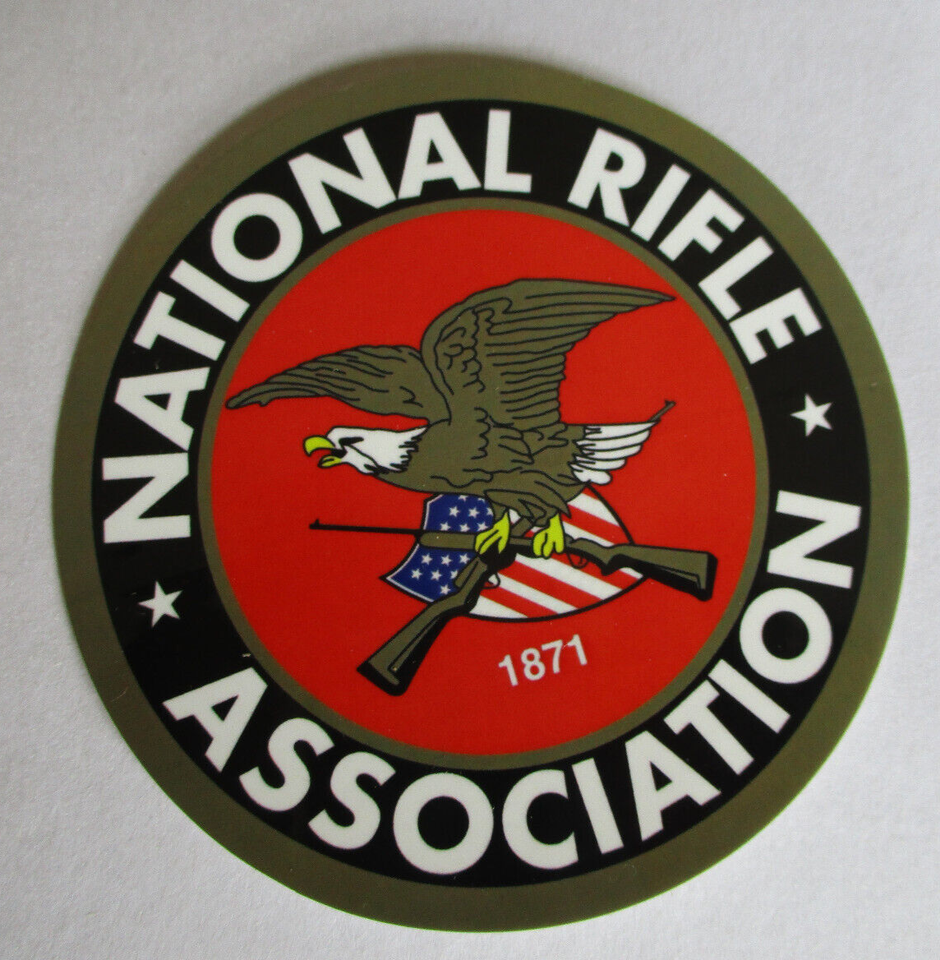 4x NRA National Rifle Association New Vinyl Sticker Decal 3" round FREE ...