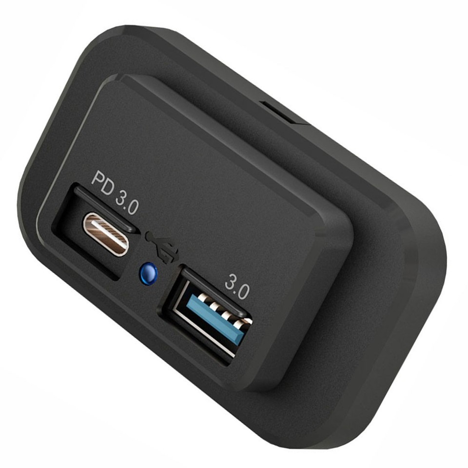 Dual USB Charger PD USB-C Charger Camping Dustproof Design Type A Ports ...