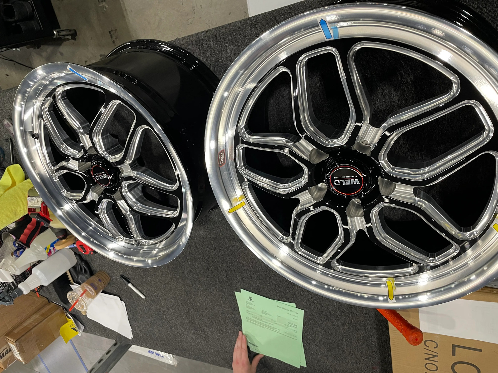 Blemished Single 19x9.5 Black Milled Wheel Weld Racing Laguna S107 5x4 ...
