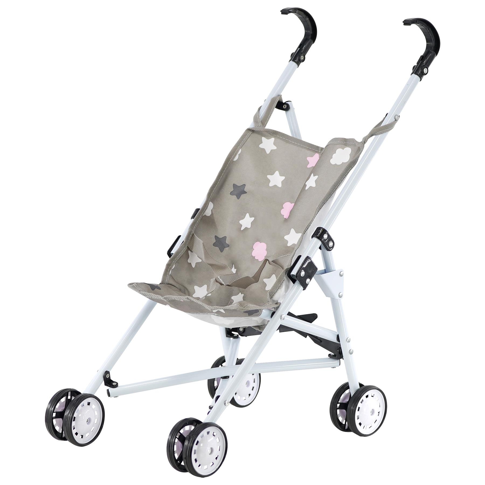 BiBi Doll Stars Baby Dolls Buggy Foldable Stroller Dolls Pram Pushchair ...