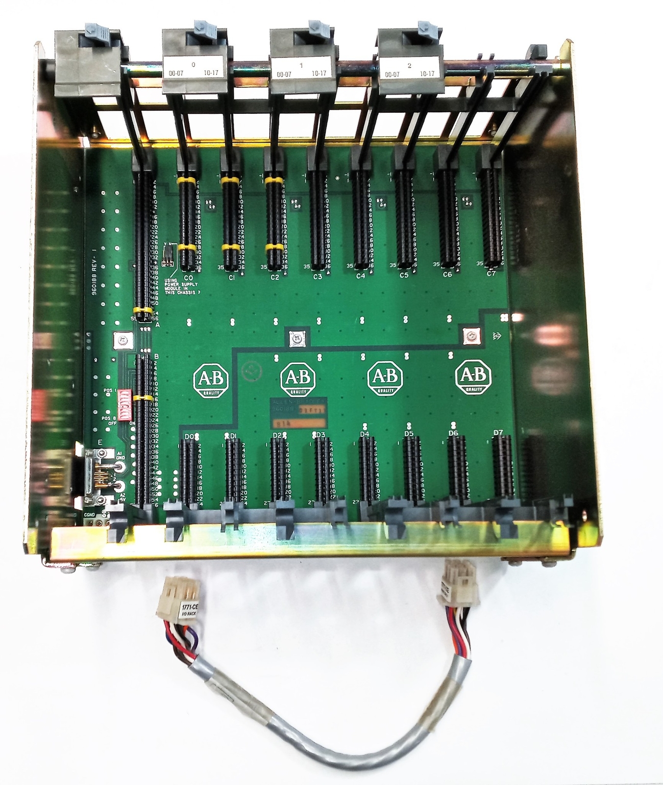 Allen-Bradley 8 Slot I/O Chassis 1771-A2B With 1771-CE USED | eBay