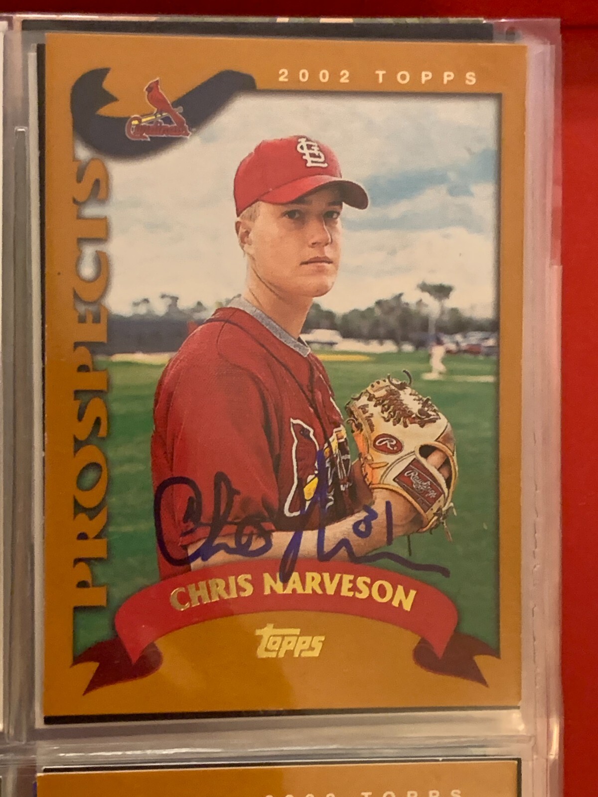 CHRIS NARVESON AUTOGRAPHED SIGNED 2002 TOPPS CARD CARDINALS COA | eBay