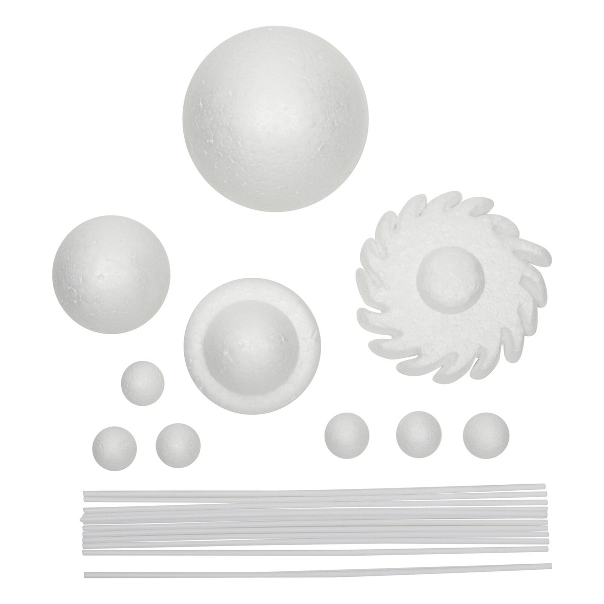 Styrofoam Solar System Kit White