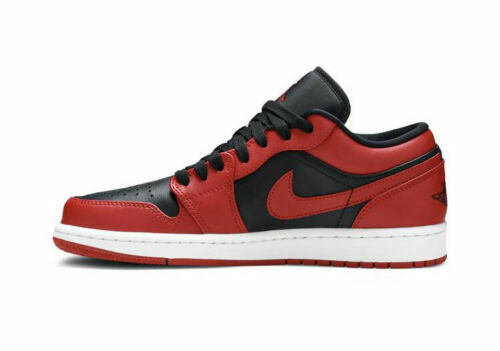 Nike Air Jordan 1 Low I AJ1 Reverse Bred Black Red White Men Shoes ...