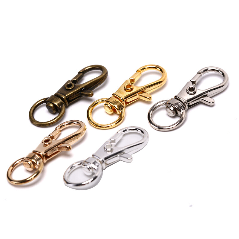 10pc Swivel Clips Snap Lobster Clasp Hook Key Ring Hooks DIY Jewelry ...