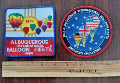 Vintage 1990 & 2004 Albuquerque New Mexico Balloon Fiesta Patches ~ Lot ...