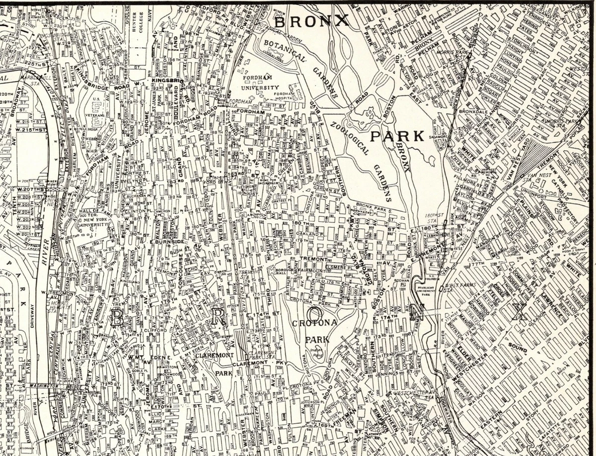 Bronx Street Map