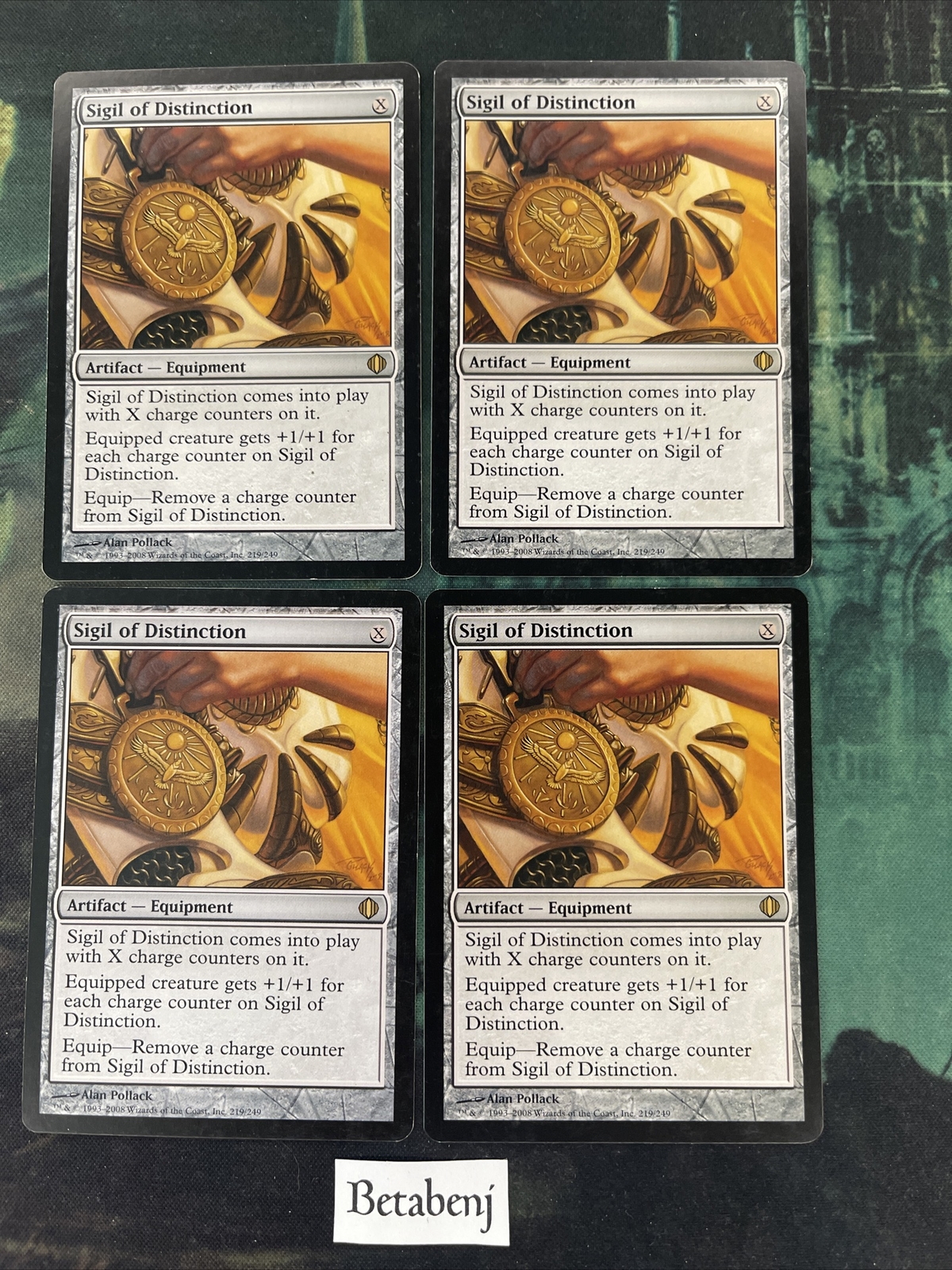 4x MTG Sigil of Distinction - Shards of Alara (ALA) (Playset) | eBay