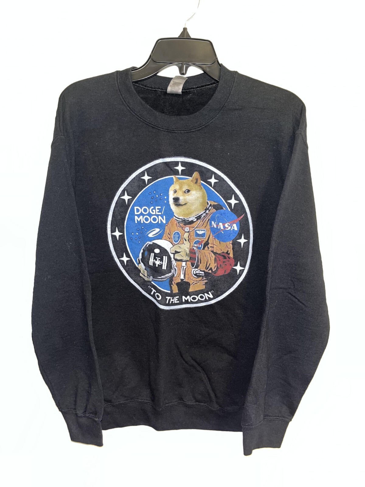 Doge "To The Moon" Meme NASA-Inspired Sweatshirt Medi… - Gem
