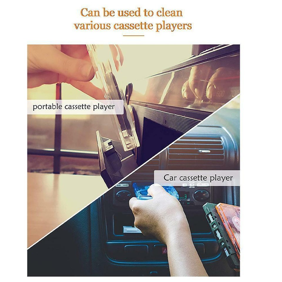 Cassette Tape Head Cleaner For Home Audio Deck Players New Cleaning ...