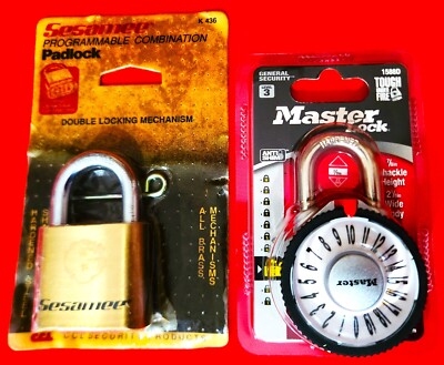 SESAMEE PROGRAMMABLE COMBINATION PADLOCK K 436 + MASTER MAGNIFYING ...