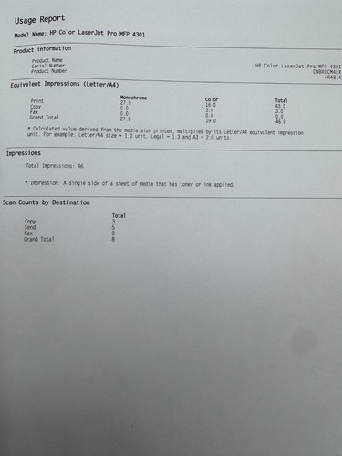 HP 4RA81F#BGJ Color LaserJet Pro MFP 4301fdn All-In-One Laser Printer ...