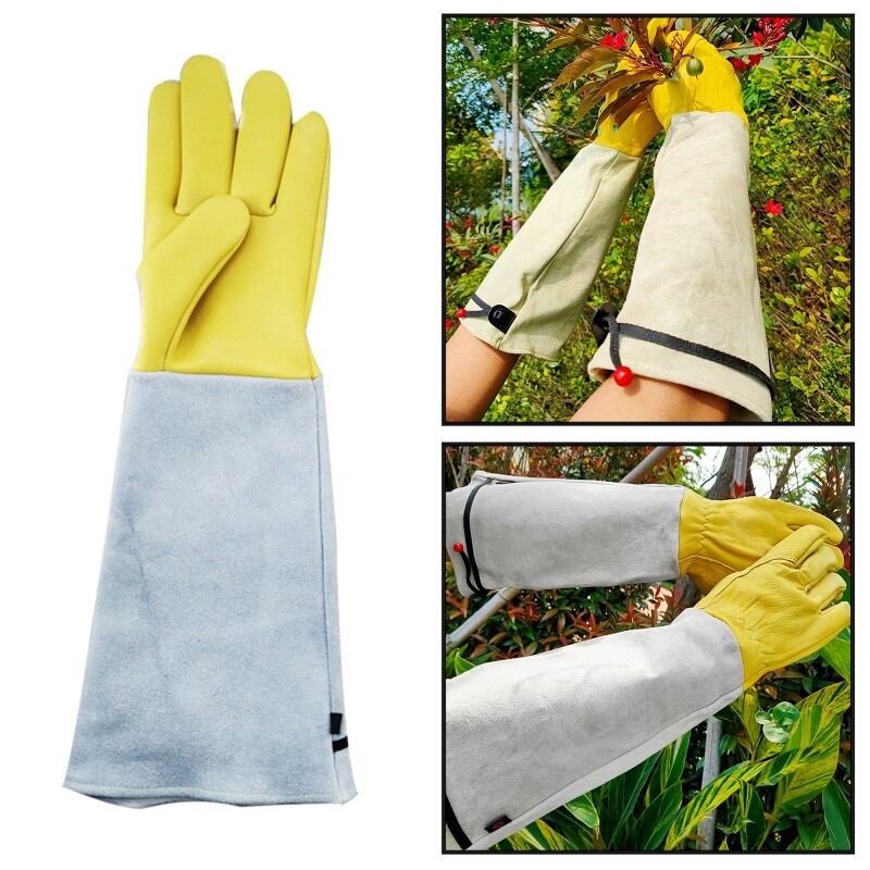 Gardening Gloves for Women Men Long Garden Gloves Rose Pruning Gloves 4 ...