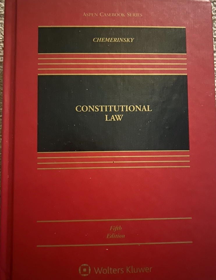 Aspen Casebook Ser.: Constitutional Law by Erwin Chemerinsky (2016 ...