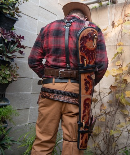 33" Leather rifle fits marlin lever action Winchester case, henry rifle ...