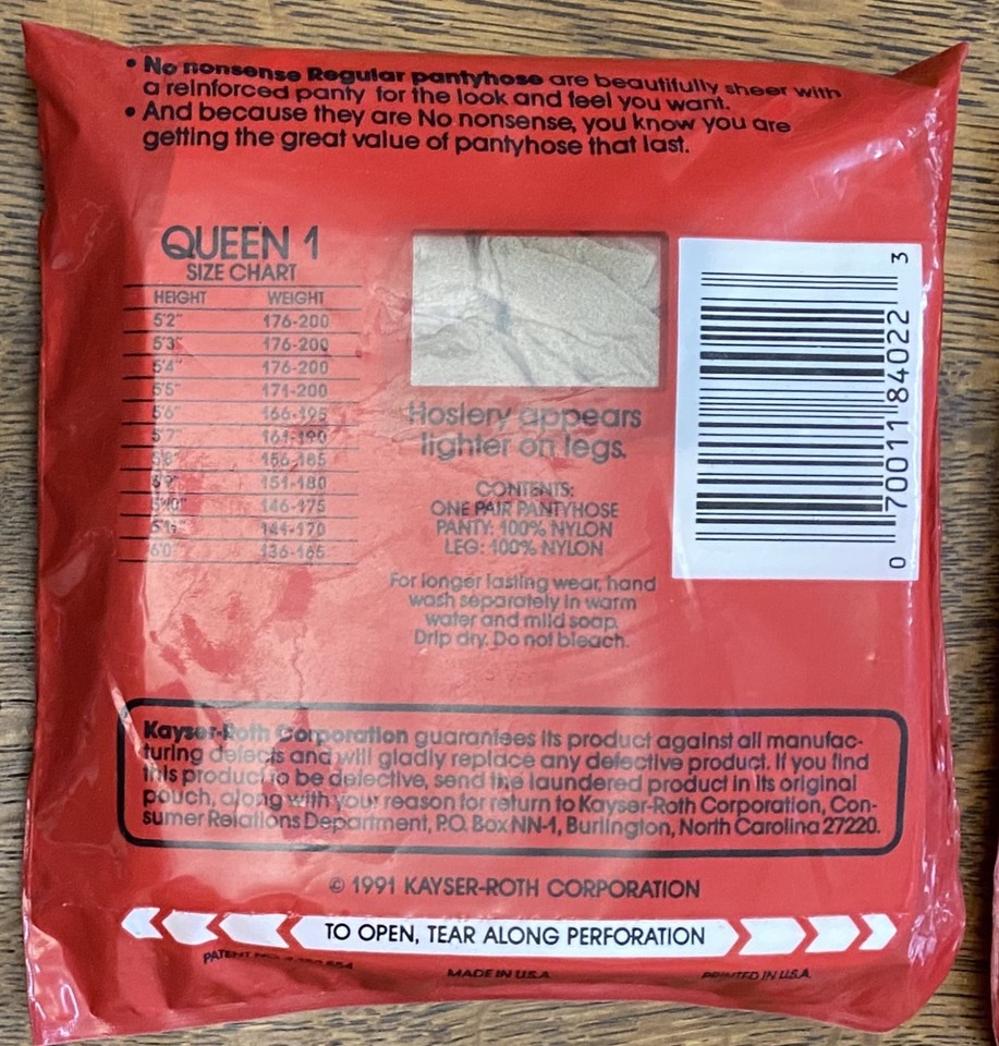 NIP 2 pairs No Nonsense regular pantyhose 25 nude size Queen 1 | eBay