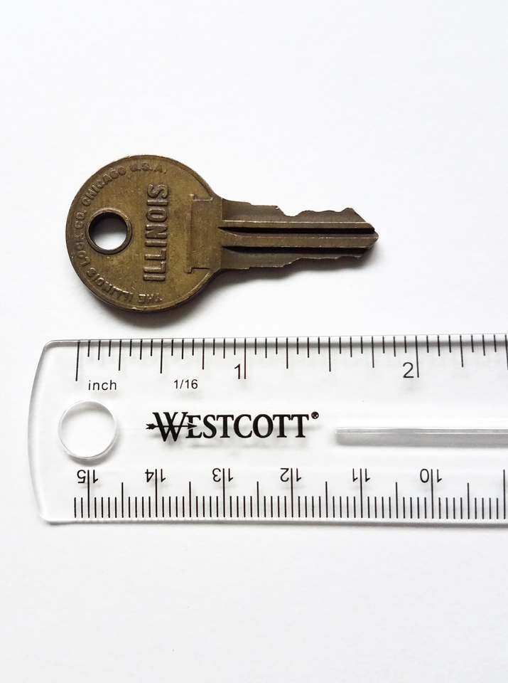 ILLINOIS Key J359 Vtg Vending Coin Op Slot Machine Arcade Equipment ...