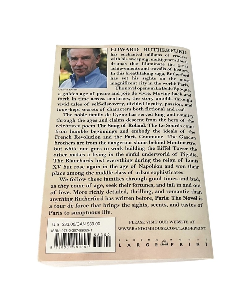 Paris by Edward Rutherford (2013, Trade Paperback, Large Type / large ...