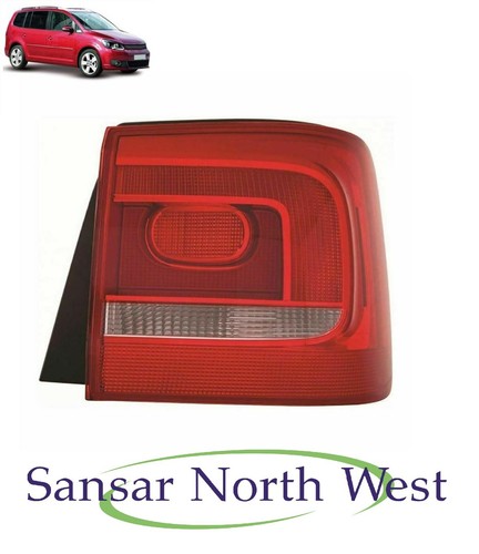 For VW Volkswagen Touran Drivers Side Rear Lamp Tail Light O/S RIGHT 10 ...