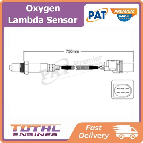 PAT Premium Oxygen Lambda Sensor 750mm fits Volkswagen Transporter T5 ...